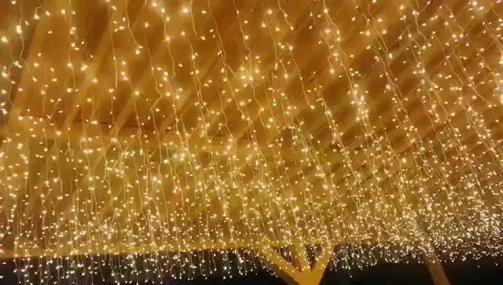 สหภาพยุโรปคริสต์มาสม่านน้ำแข็งไฟ LED เชือก D roop 0.6-0.8เมตรตกแต่ง ...