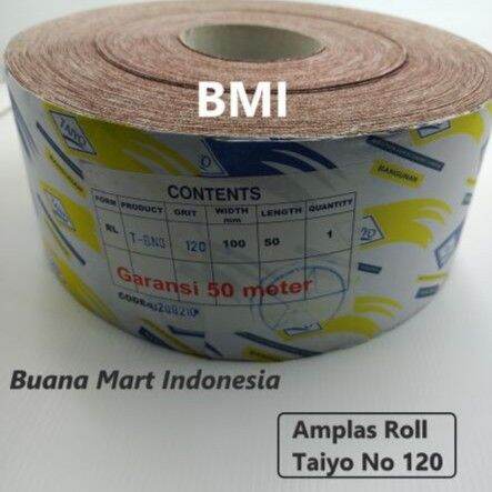 Amplas Roll Taiyo No 120 | Amplas Meteran Grit 120 | Kertas Amplas ...