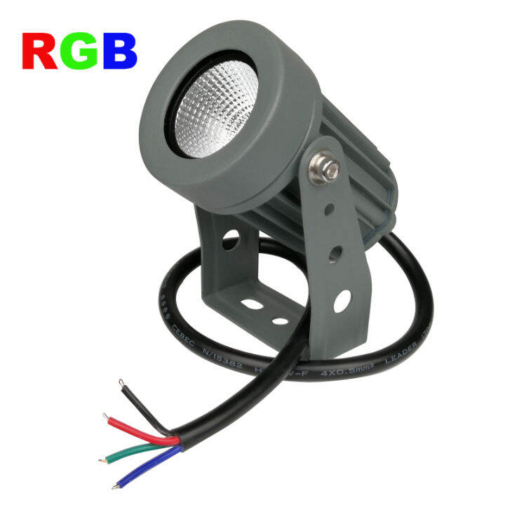 4 line External control RGB LED COB garden lighting Spiked lawn lamp ...