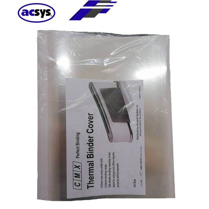 Acsys Thermal Binding Cover A4 12'S Per Pack | Lazada PH