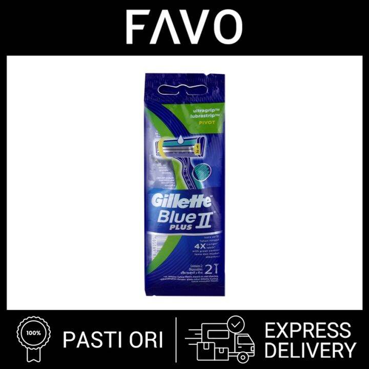 Gillette Blue II Plus Ultragrip Pivot - 2 Razors | Lazada Indonesia