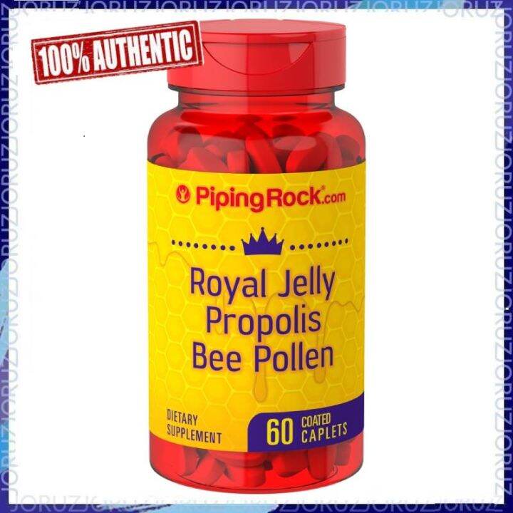 Piping rock Royal jelly, Propolis Bee pollen 60 Tablets - EXP NOVEMBER 2023 | Lazada PH