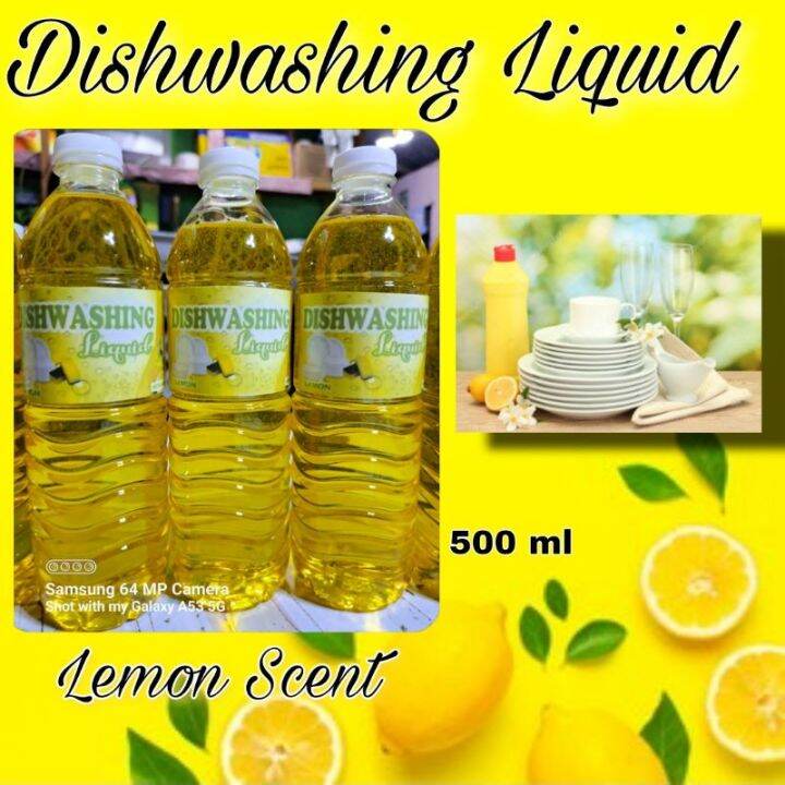 Dishwashing Liquid Lemon Scent 500 ml(mabango at.di malabnaw) | Lazada PH
