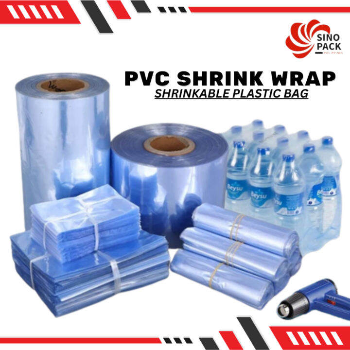 10meters | Shrinkable Transparent PVC plastic heat shrink wrap Clear Plastic Wrap | Lazada PH