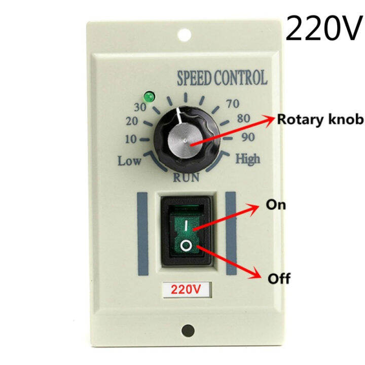 AC 220V Speed Knob Control Voltage Controller For 400W Motor Output DC ...