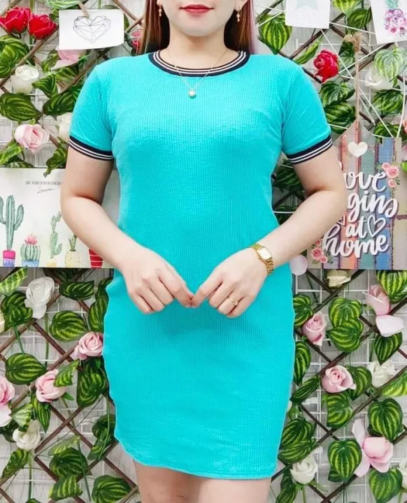 Ringer Spun Rib dress | Lazada PH