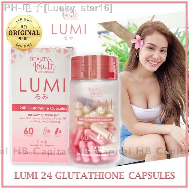 Lumi 24H Skin Whitening Glutathione Capsules by Beauty Vault (60 Capsules) | Lazada PH
