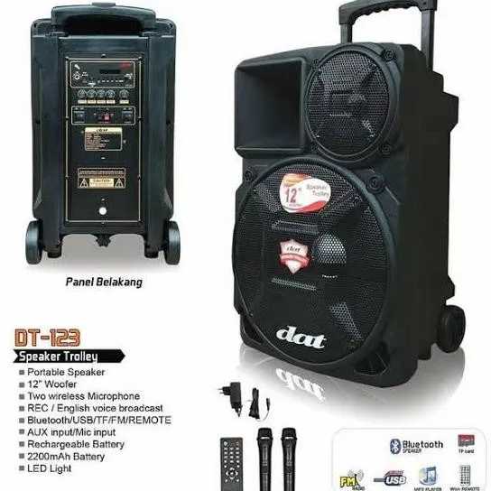 SPEAKER TROLLEY DAT 12 inch DT 123 ,SPEAKER PORTABLE DAT 12 inch DAT ...