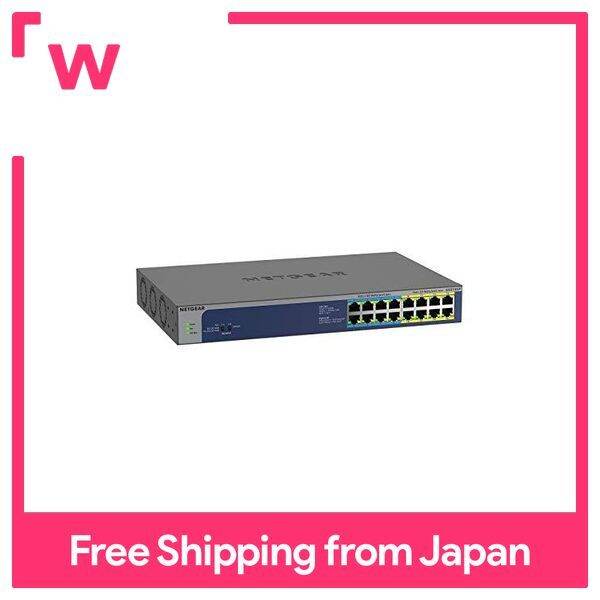 NETGEAR Rack Mount Unmanaged Switching Hub GS516UP Gigabit 16 Port ...