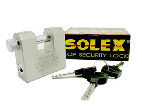 SOLEX Padlock CU 62/75 SS Padlock Ball Type, Normal Shackle - ( 1 Set ...