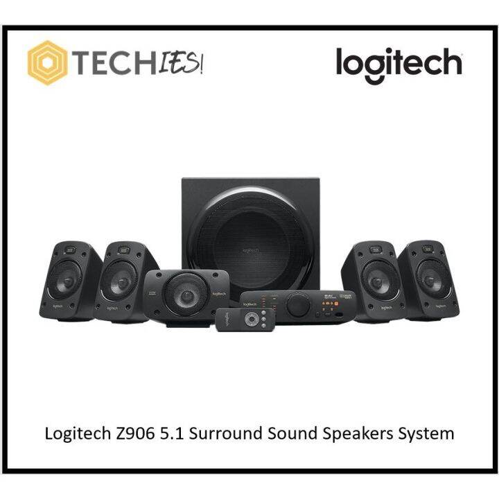 Logitech Z906 5.1 Surround Sound Speakers System THX Certified 1000 Watts peak/ 500 Watts RMS ...