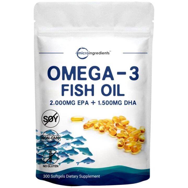 Microingredients Omega 3 Fish Oil 300Softgel Micro Ingredients Omega 3 ...