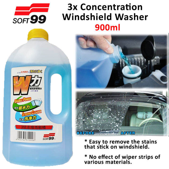 Soft99 3x Concentration Windshield Washer 900ml Windshield Cleaner ...