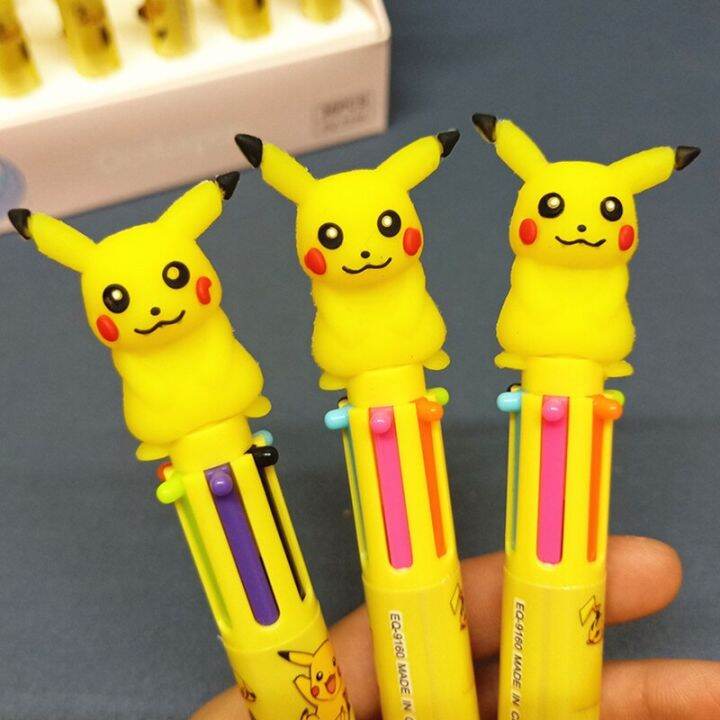 Pokemon Pikachu Anime Cartoon Kawaii Gel Pen 0.7Mm Cute Stationary ...
