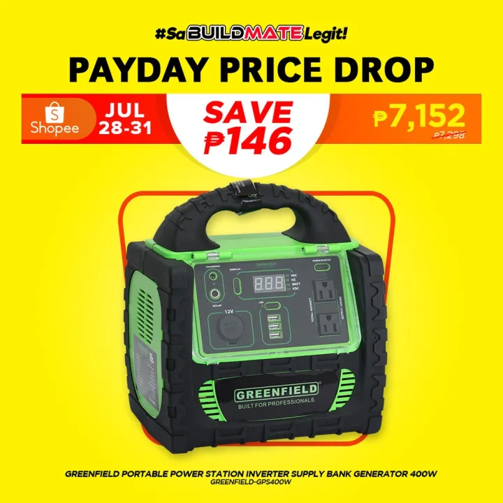 [Jappan]GREENFIELD Portable Power Station Inverter Supply Bank ...