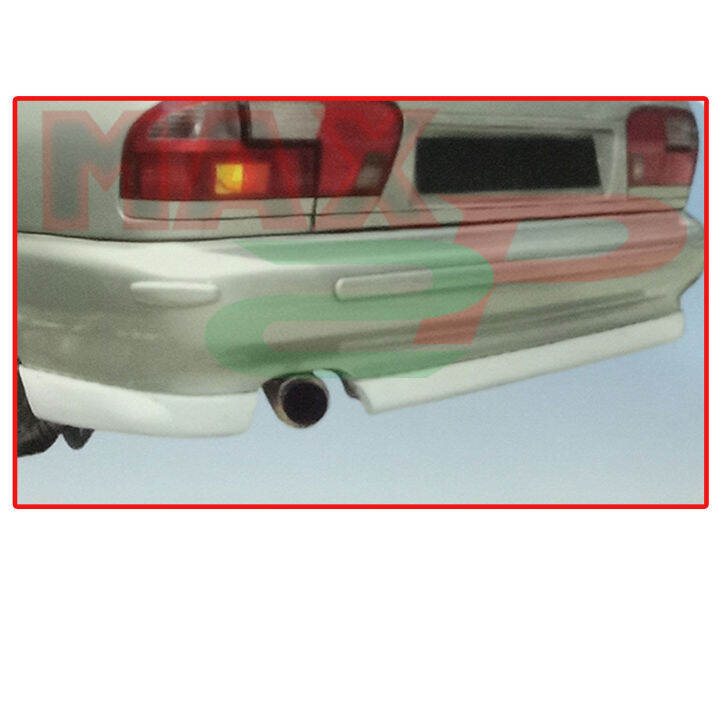 Proton Wira Saloon Rear Back Skirt (V6) Sporty Style Lower Lip Spoiler ...