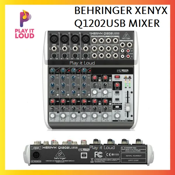 BEHRINGER XENYX Q1202USB Premium 12-Input 2-Bus Mixer with XENYX Mic ... BEHRINGER XENYX Q1202USB Premium 12-Input 2-Bus Mixer with XENYX Mic ...