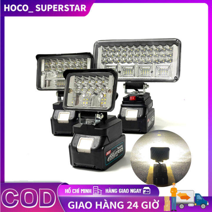 Đèn pha led dùng pin 199V, công suất lớn, Đèn pin led chiếu xa dùng ...