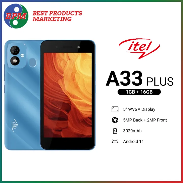 BPM ITEL A33 PLUS 1GB + 16GB Brand New Smartphone | Lazada PH