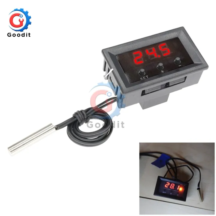 DC 12V W1209WK W1209 Digital Thermostat Temperature Controller ...