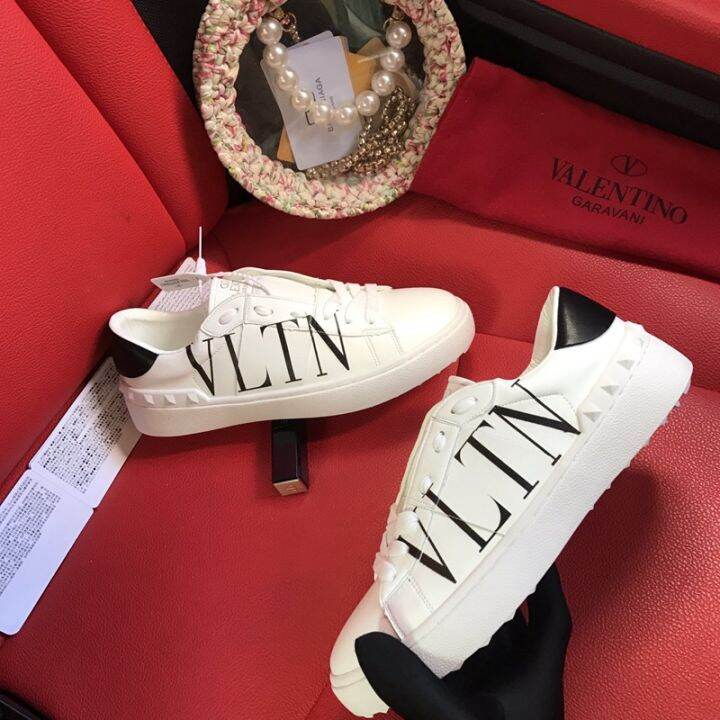 Valentino 2021 Classic 3D Orange Little White รองเท้าผ้าใบลําลองสําหรับ ...