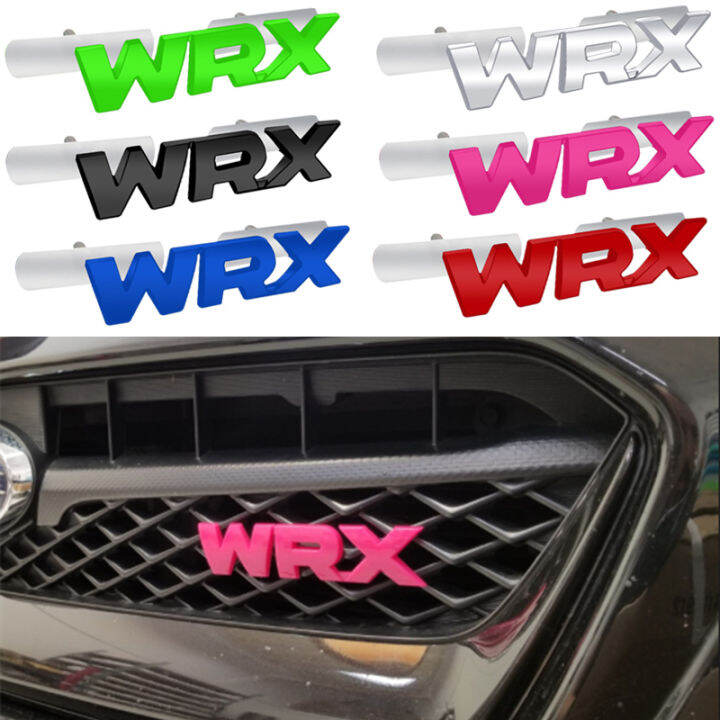 New WRX Logo Car Front Grille Emblem Metal Grille Badge Decoration for Subaru WRX BRZ DRL XV STI ...