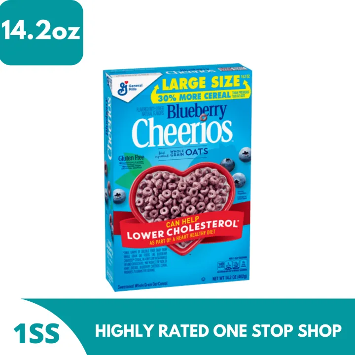 Blueberry Cheerios Cereal, Gluten Free 14.2oz (expiry March, 20212 ...