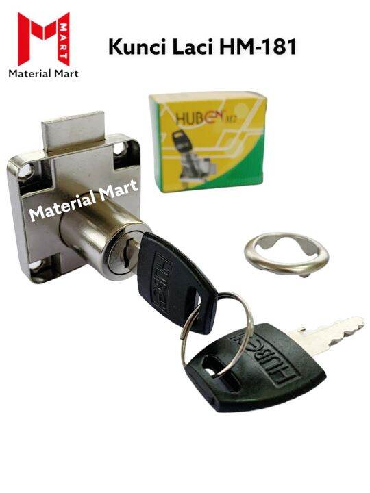 Kunci Laci Huben M2 | Kunci Lemari Huben HM 181 | Drawer Lock HM181 ...