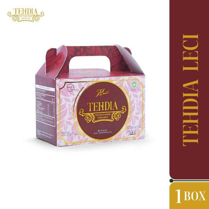 TEHDIA Leci Teh Celup Manis Bebas Gula Bundling 20s x 1 box | Lazada ...