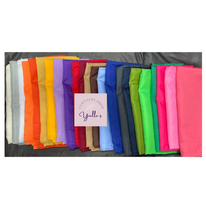 Geena Silk Fabric PLAIN all colors | sold per yard | Lazada PH