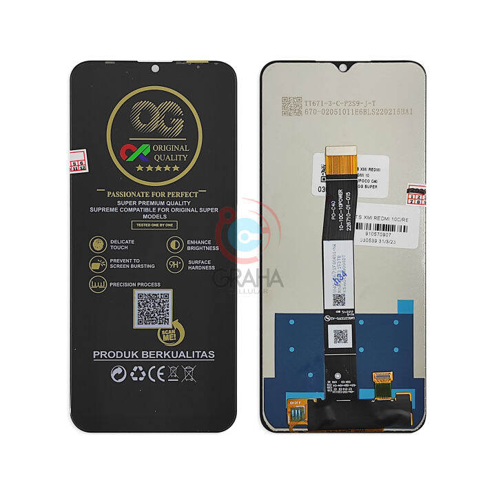 LCD XIAOMI REDMI 10C OG ORI SUPER FULLSET TOUCHSCREEN | Lazada Indonesia