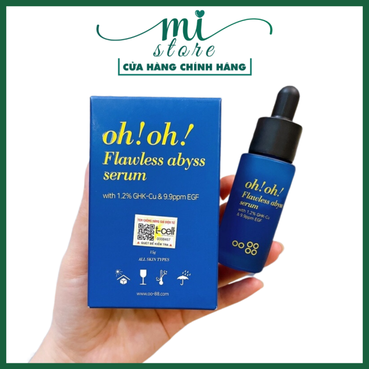 Tinh chất giảm sẹo lõm oh!oh! flawless abyss serum (with 1.2% GHK-Cu & 9.9ppm EGF) (20ml ...
