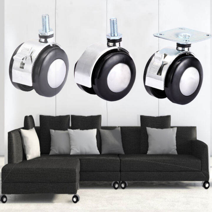 4 Pieces Alloy Wheel Sofa Roller Heavy Duty 200kg Universal Mute ...