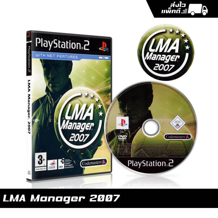 แผ่นเกม PS2 LMA Manager 2007 (english) สกรีนแผ่น พร้อมปกใส่กล่อง ...