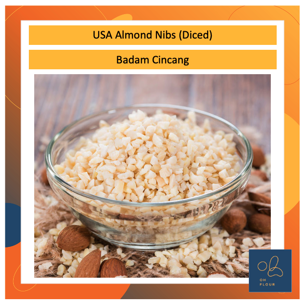 USA Almond Nibs (Diced) / Badam Cincang / 杏仁丁 | Lazada