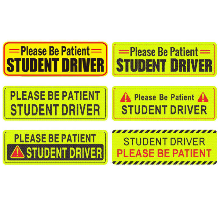 Student Driver Car Sticker Student Driver Magnet Safety Sign Please Be ...