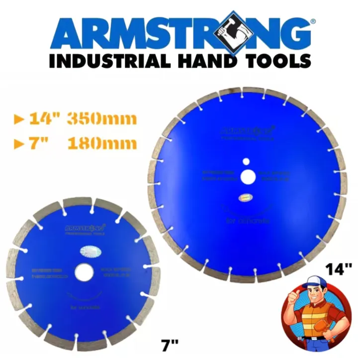 Armstrong Concrete Diamond Cutting Cutter Wheel 7" , 14" Cutter Disc ...
