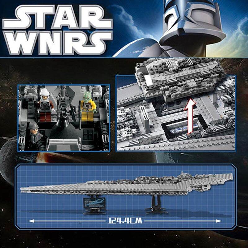 [LEGO] To assemble the lego Star Wars super large imperial star ...