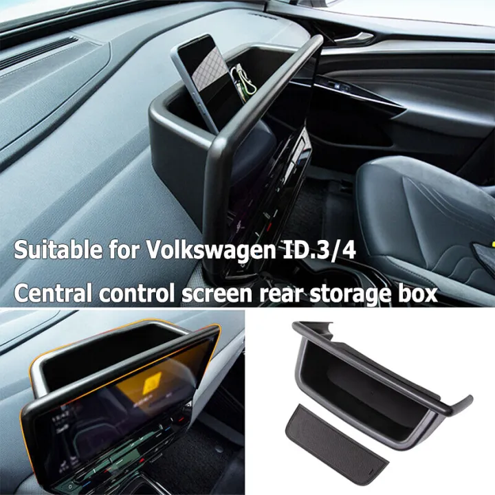 For VW ID.4 CROZZ ID3 2021-2022 Console Dashboard Rear Storage Box ABS Organizer Flocked Tray ...