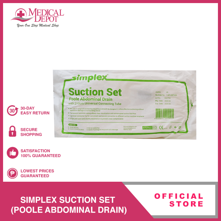 Simplex Suction Set (Poole Abdominal Drain) | Lazada PH