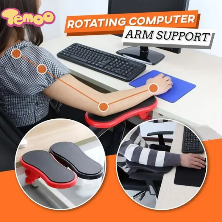 Temoo แท็บเล็ต3สีติดบนโต๊ะคอมพิวเตอร์,แผ่นรองเมาส์ติดได้สำหรับรองแขนข้อมือแผ่นรองแขนป้องกันไหล่ ...