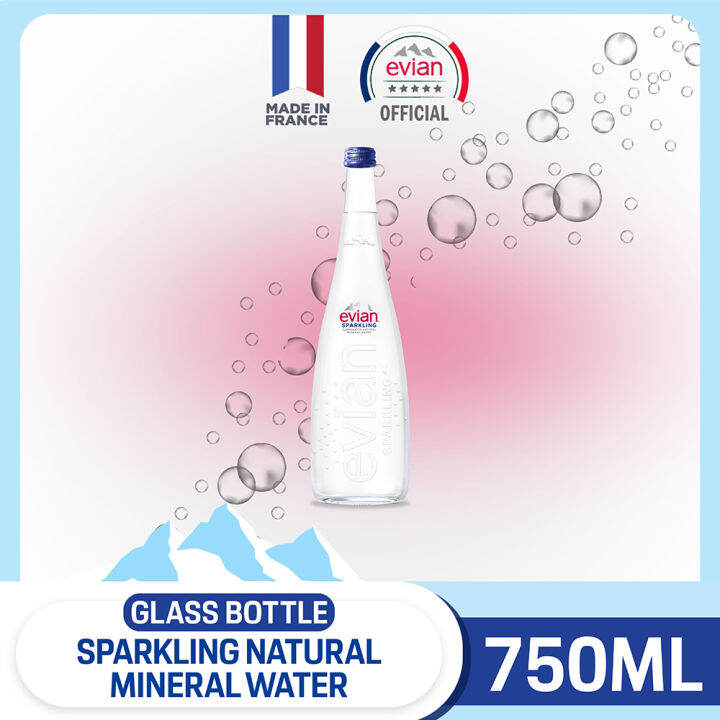 evian Sparkling Natural Mineral Water - Glass 750ml | Lazada