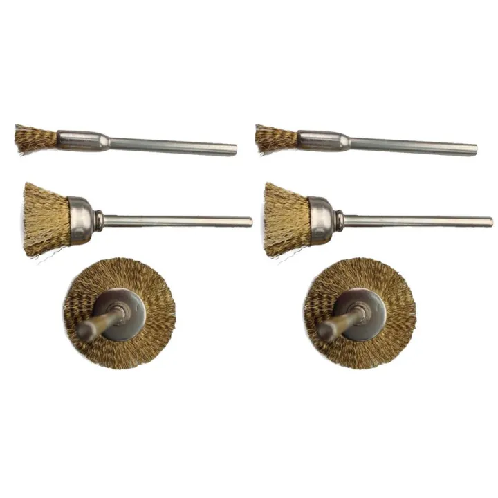 Tool Nest 6 PCS Wire brushes Set Bowl straight Type Steel Grinder ...