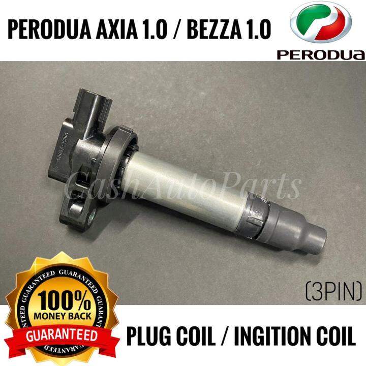 ORIGINAL PERODUA AXIA 1.0 BEZZA 1.0 IGNITION COIL SPARK PLUG COIL (3PIN ...