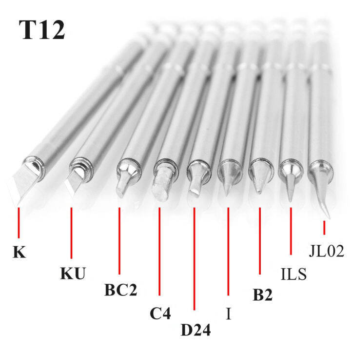 T12 Soldering Solder Iron Tips T12 Series Iron Tip For Hakko FX951 STC ...