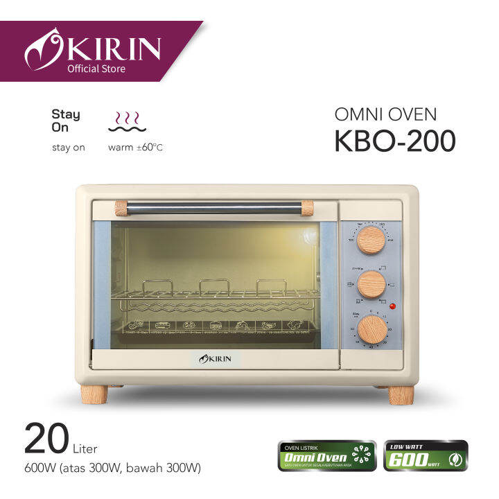Kirin Omni Oven 20 Liter KBO-200 / Oven Listrik Low Watt/ Pemanggang - Merah Muda | Lazada Indonesia