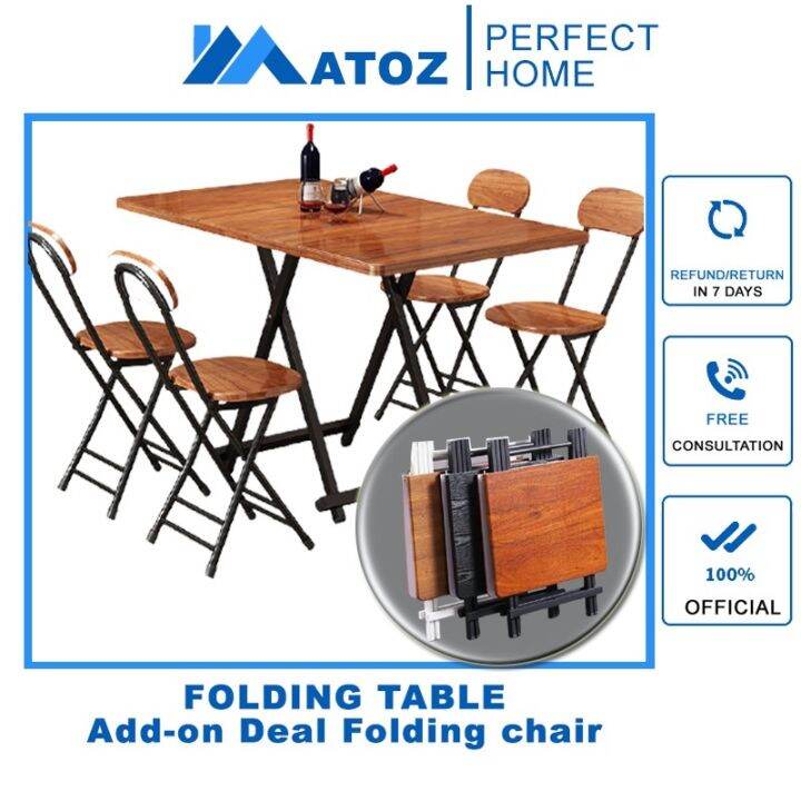 Foldable Table ATOZ Dining Table Simple Folding Portable Table Stall ...