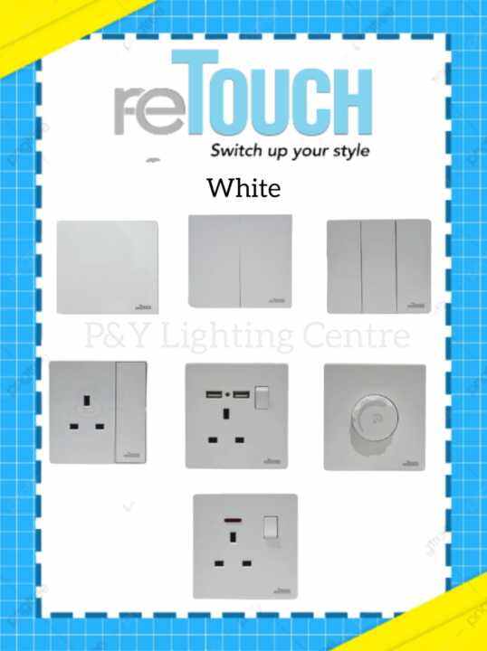 [SIRIM APPROVED] RETOUCH ULTRA RIMLESS 16A Wall Switches & Sockets ...