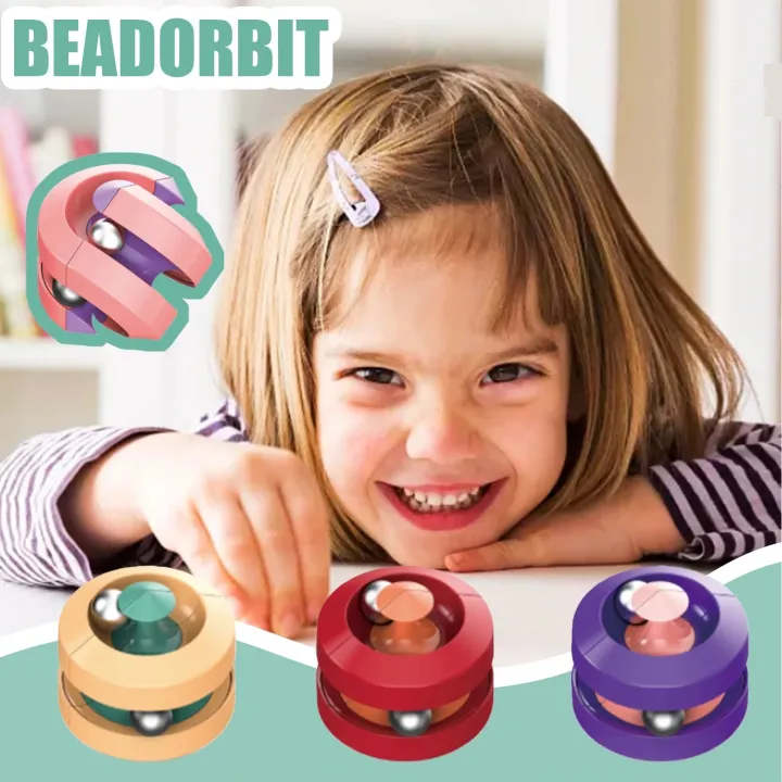 Adult Bead Orbit Stress Release Fidget Spinner Sensory Pinball Gyro ...