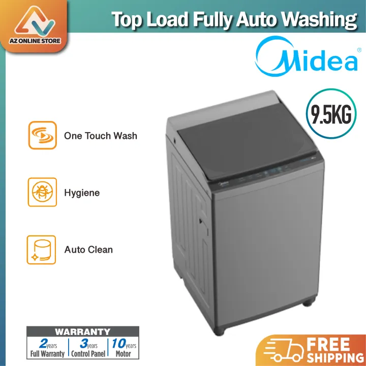 MIDEA 9.5kg Fully Auto Washing Machine MA100W95 9.5kg Washer (Mesin ...